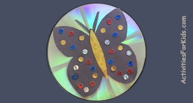 CD Butterfly Craft - Activities For Kids