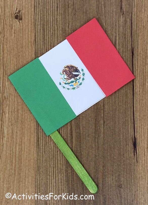 Mexican Flag Craft for Cinco de Mayo - Activities For Kids