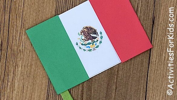 Mexican Flag Coloring Page - Activities For Kids